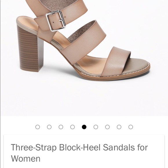 Old Navy | Shoes | Iso Old Navy Three Strap Block Heel Sandals | Poshmark